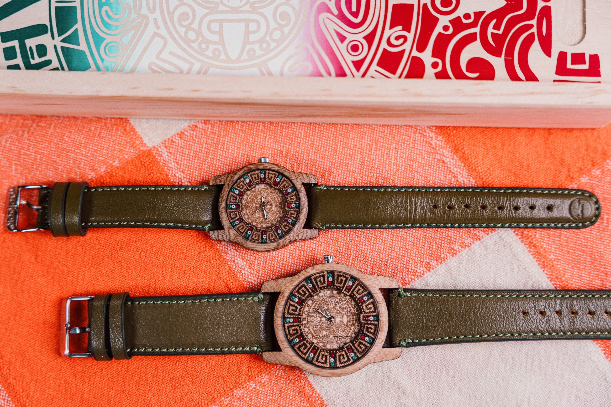 AZTECA 45MM CABALLERO - Eclock Relojes de Madera