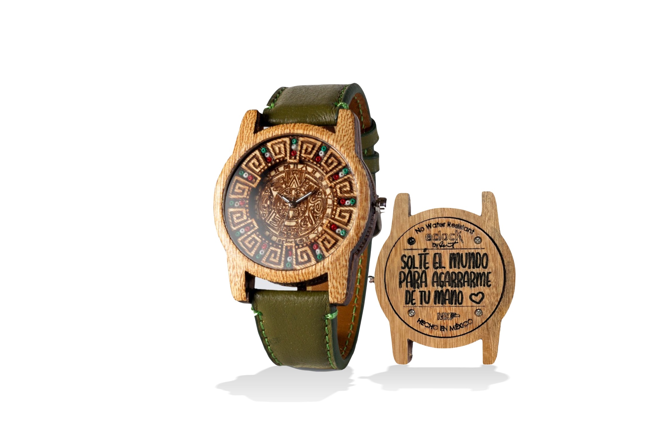 AZTECA 45MM CABALLERO - Eclock Relojes de Madera